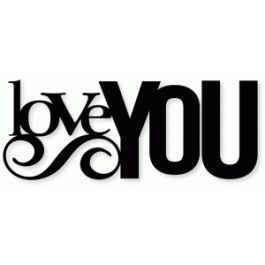 'love you' swirl