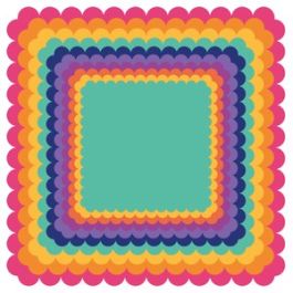 nested torn paper squares