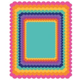 nested torn paper squares