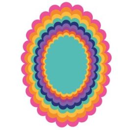 nested torn paper squares