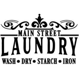 main street laundry sign