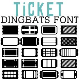 cg ticket dingbats