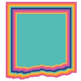 nested torn paper squares