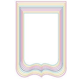 nested fancy edge pennant banner frames