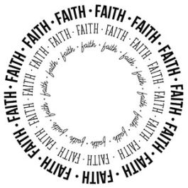 faith circle word frames