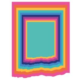 nested torn paper squares