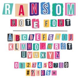 ransom note font