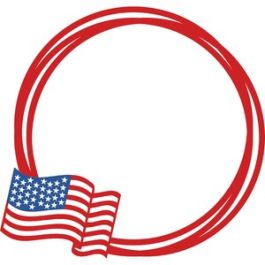 flag circle frame|377764