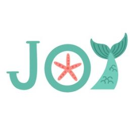 joy mermaid christmas sign