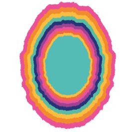 nested torn paper squares