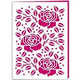 roses cutout card