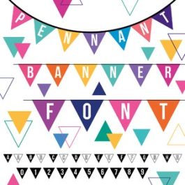 pennant banner font