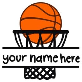 basketball nameplate