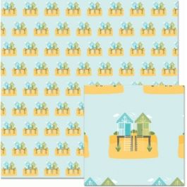 2 beach huts pattern