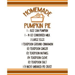 pumpkin pie recipe