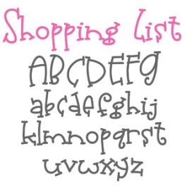 zp shopping list