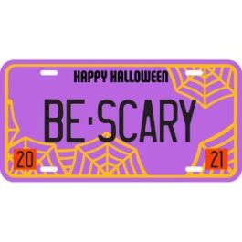 Halloween Scary License Plate