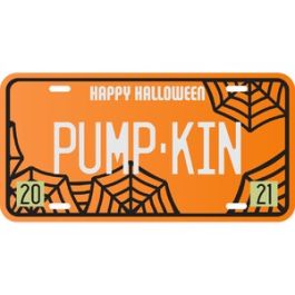 Halloween Pumpkin License Plate