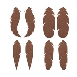 feather earring template, faux leather earrings|381943