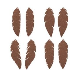 feather earring template, faux leather earrings|381944