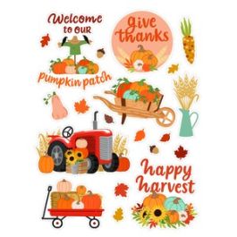 Harvest Pumpkin Fall Sticker Set