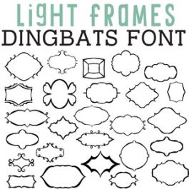 CG Light Frames Dingbats