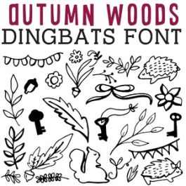 CG Autumn Woods Dingbats