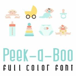 Peek-A-Boo Full Color Font|383615