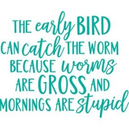 the early bird can catch the worm