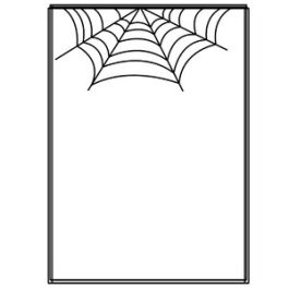 Spiderweb Rectangle Doodle Frame