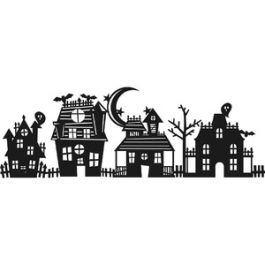 haunted house border|384378