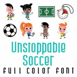 Unstoppable Soccer - Full Color Font