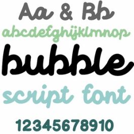 bubble script font