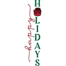Happy Holidays - Vertical Design