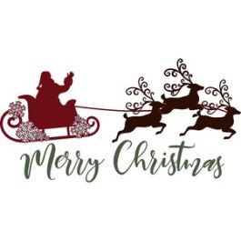 Merry Christmas Santa Sleigh