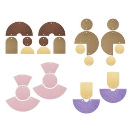 Dangle parts Earrings Template, bundle Faux Leather Earrings