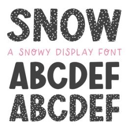 BFC Snow Christmas Winter Display Font