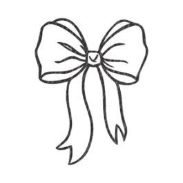 Sticker bow|387679