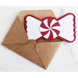 peppermint candy card and envelope