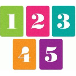 number cards 1-5