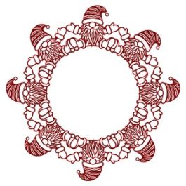 Santa monogram frame|390374