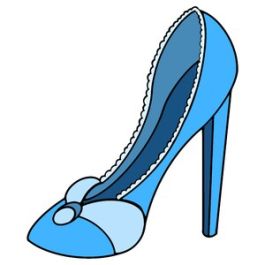 Blue Princess Shoe
