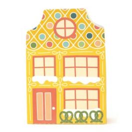 Yellow Gingerbread House Box
