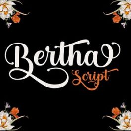 Bertha Script Font