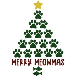 Merry Meowmas Cat Christmas Tree