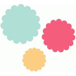 scallop circle nesting label shapes|39141