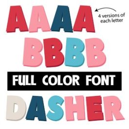 Dasher Color Font