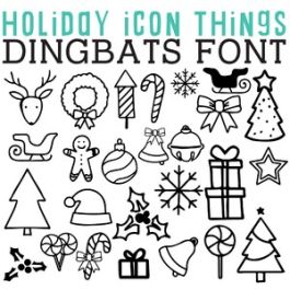 CG Holiday Icon Things Dingbats