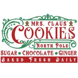 Mrs Claus Cookies Sign