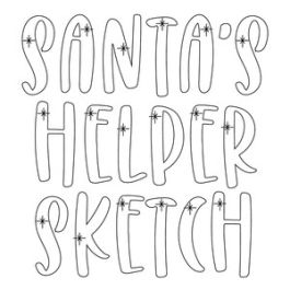 BFC Santa's Helper Christmas Sketch Font|392749